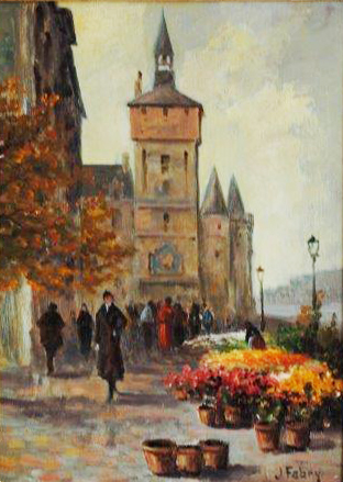 Jean FABRY - Paris - Le marché aux fleurs