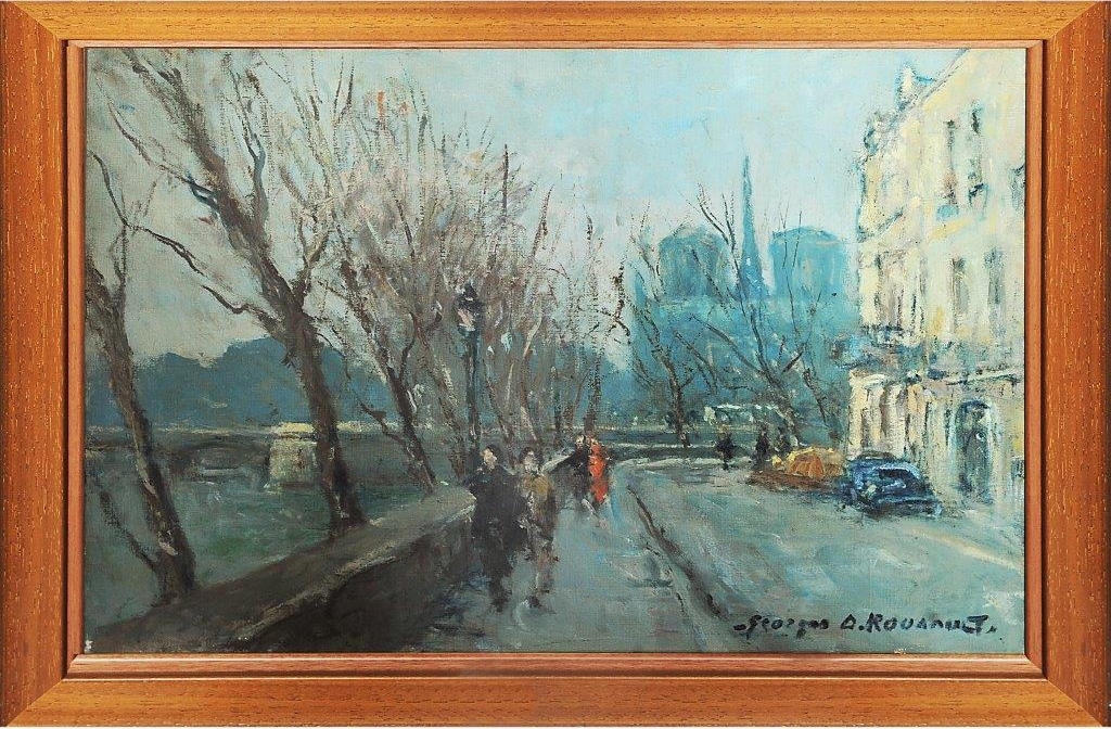 Georges-Dominique ROUAULT - Sur les quais, Notre-Dame de Paris